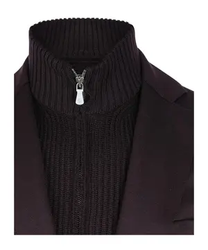Eleventy Knitted Panel Blazer
