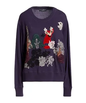 Dolce & Gabbana Solidcolor Cashmere Knit Sweater - Black