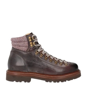 Brunello Cucinelli Minimalist Colorblock Hiking Boots - Black