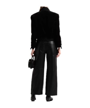 Max Mara Minimalist Velvet Flight Jacket