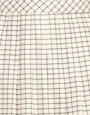 Tory Burch Plaid Pleated Skirt
