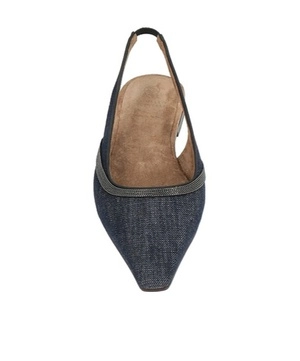 Brunello Cucinelli Denim Slipon Flats
