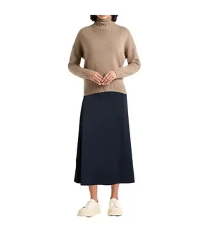 Max Mara A-line Belted Midi Skirt