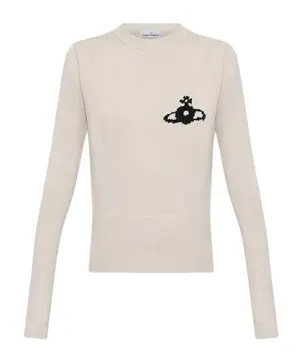 VIVIENNE WESTWOOD Long-sleeved Sweater - White