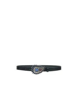 Isabel Marant Étoile Minimal Thin Leather Belt - Black