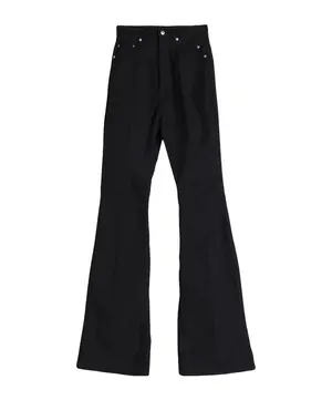 Rick Owens Solidcolor Woven Trousers - Black