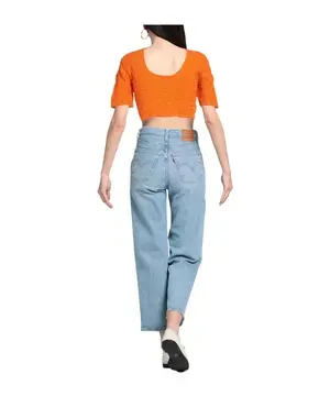GANNI Minimalist Solidcolor Shortsleeve Top