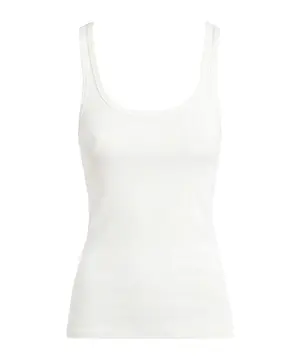 MAISON MARGIELA Solidcolor Sleeveless Tshirt - White