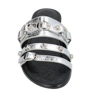 Balenciaga Metallicfinish Flat Sandals