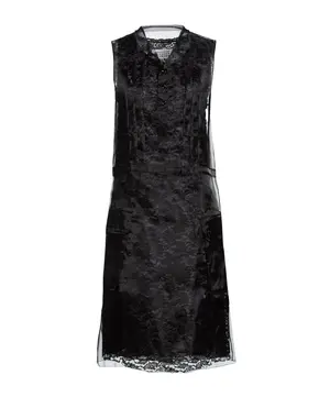 MAISON MARGIELA Sleeveless Solidcolor Babydoll Dress - Black