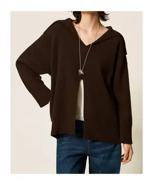 TWINSET Side-slit Knit Sweater