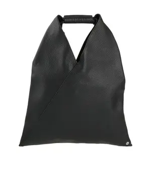 MAISON MARGIELA Large Solid-color Litchi-pattern Tote Bag