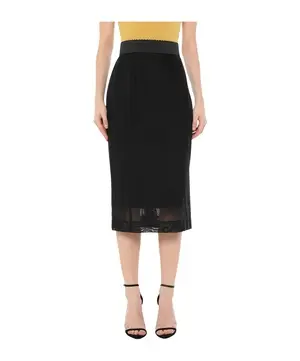 Dolce & Gabbana Minimalist Stretch Midi Skirt