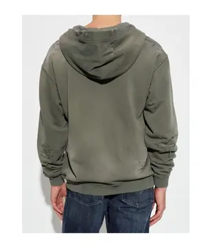 DIESEL® Long-sleeve Hooded Sweatshirt