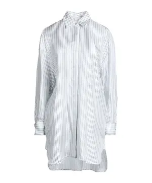 Max Mara Striped Shirt Dress - White