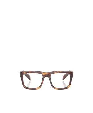 Prada Square Frame Glasses - Havana