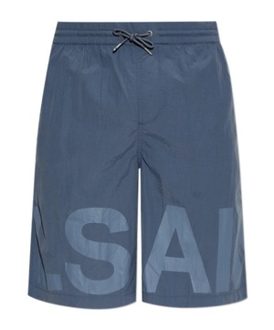 ALLSAINTS Largeletter Drawstring Swim Shorts - Blue