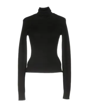 Dolce & Gabbana Lightweight Knit With A High Neck And Long Sleeves - Black
