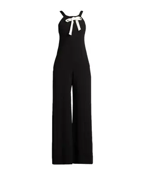 Max Mara Solidcolor Sleeveless Jumpsuit - Black