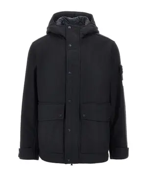 Stone Island Long-sleeve Hooded Jacket - Blue