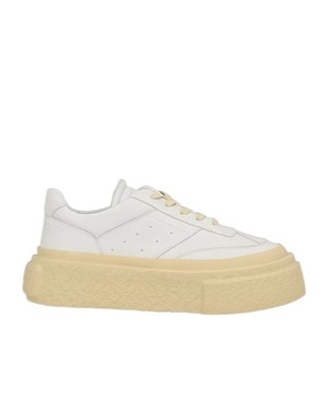 MAISON MARGIELA Minimalist Lowtop Leather Shoes - White