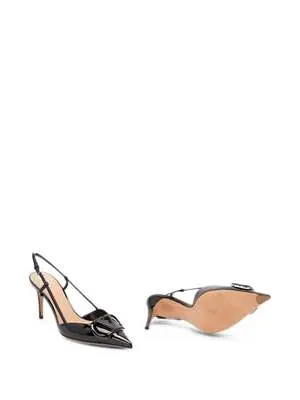 Valentino Garavani Vlogo Signature Patent Leather Slingback Pumps