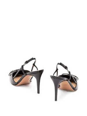 Valentino Garavani Vlogo Signature Patent Leather Slingback Pumps