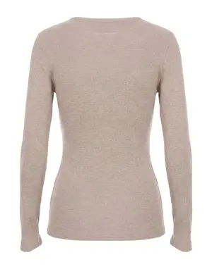 MAISON MARGIELA Minimal Solidcolor Knit Sweater