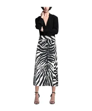 Dolce & Gabbana Zebraprint Midi Skirt