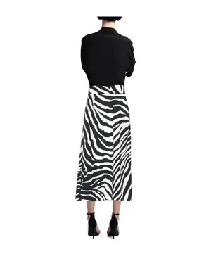 Dolce & Gabbana Zebraprint Midi Skirt
