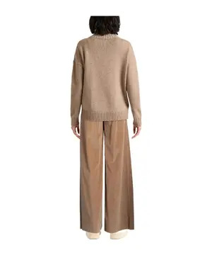 Max Mara Solidcolor Corduroy Wideleg Trousers