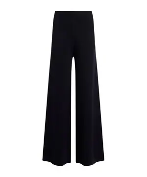 Max Mara Loose-fitting Knit Trousers - Black