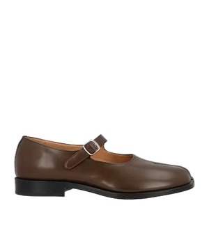 MAISON MARGIELA Minimalist Shiny Mary Jane Shoes - Brown