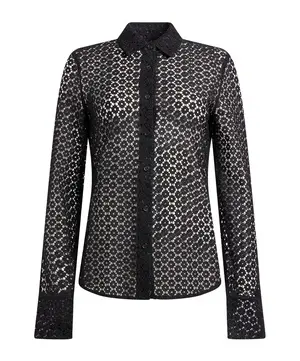 Rag & Bone Solidcolor Lace Shirt