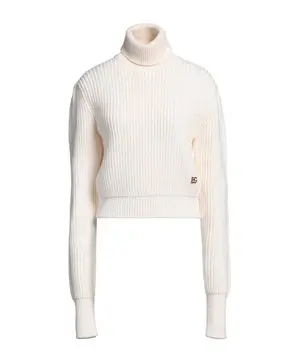 Dolce & Gabbana Solid-color Turtleneck Long Sleeves - Ivory