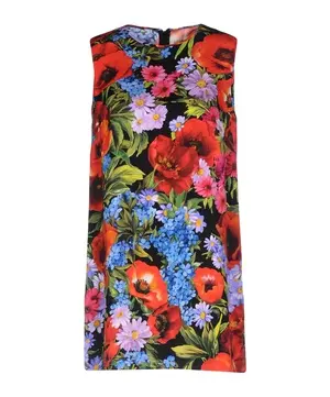 Dolce & Gabbana Floralprint Sleeveless Top - Black