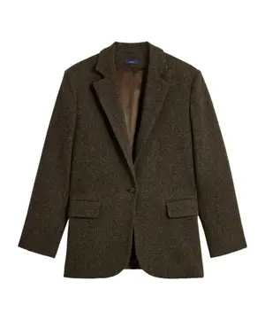 Soeur Herringbone-weave Single-breasted Jacket