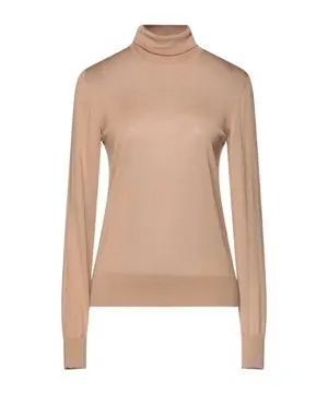 Dolce & Gabbana Solid-color Lightweight Turtleneck Sweater - Sand-colored