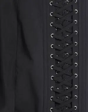 Dolce & Gabbana Solid Color Fringe Midi Skirt