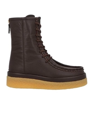 Chloé Solidcolor Laceup Ankle Boots - Black