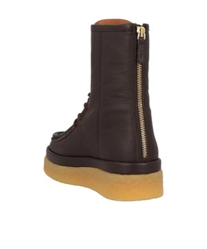 Chloé Solidcolor Laceup Ankle Boots