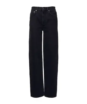 Loulou De Saison High-waisted Straight Jeans - Black