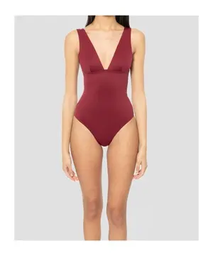 MC2 SAINT BARTH V-neck One-piece Swimsuit