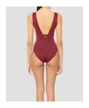 MC2 SAINT BARTH V-neck One-piece Swimsuit