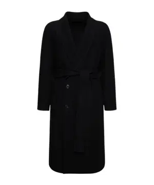 THE ROW Minimal Long Coat - Black