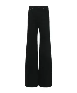 Khaite High-waist Wide-leg Jeans - Black