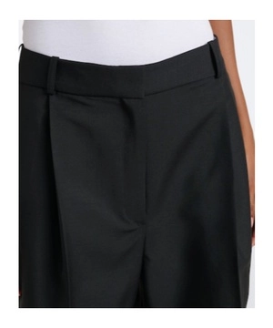 RÓHE Solid-color Casual Capri Pants