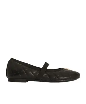 Dolce & Gabbana Nappa Leather Ballet Flats - Black