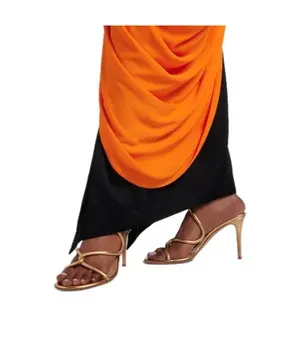 GIANVITO ROSSI Metallic Leather Sandals