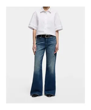 7 For All Mankind Highwaisted Wideleg Jeans